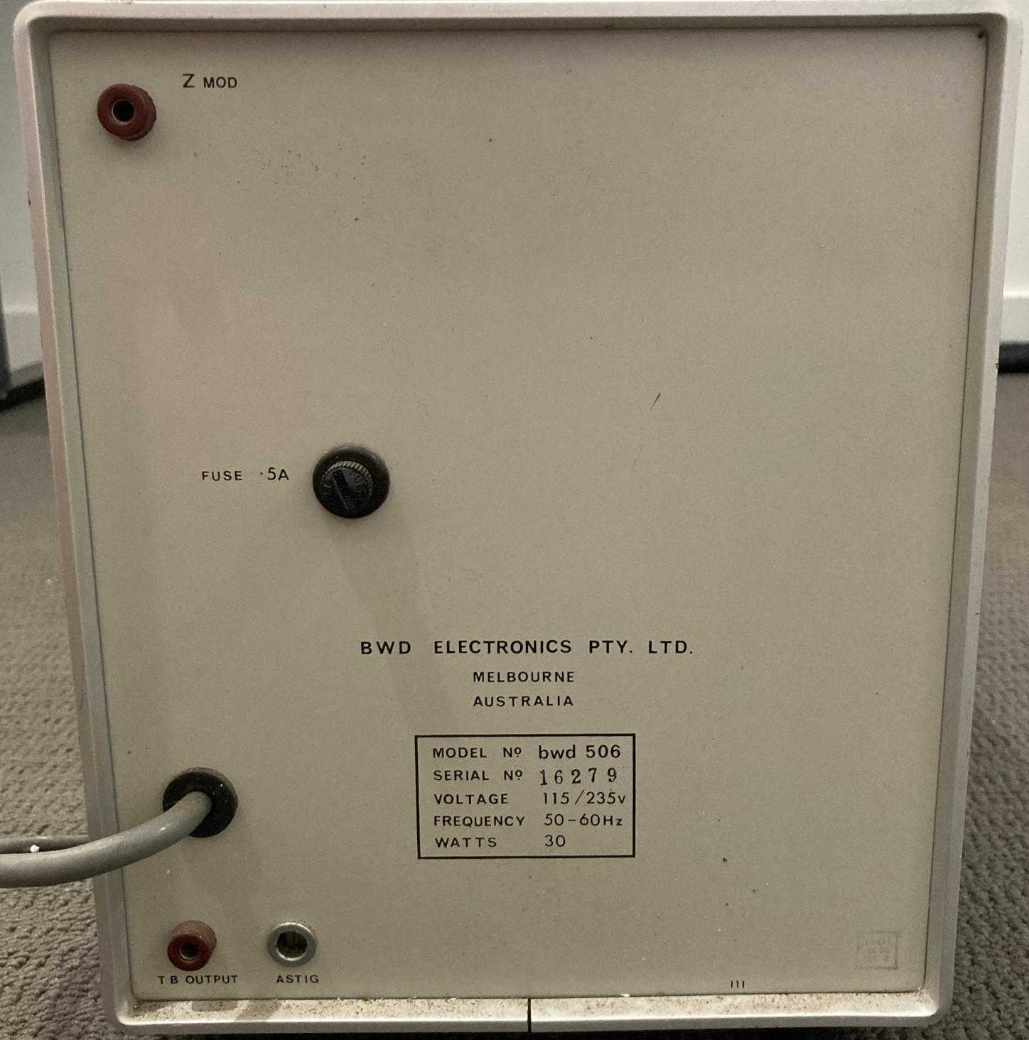 Rescued an Australian made CRT oscilloscope by Brendan Horan