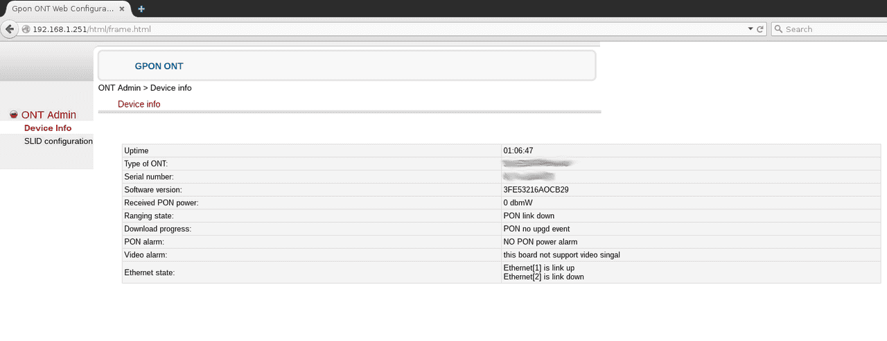 Rooted Alcatel-Lucent GPON ONT devices by Brendan Horan